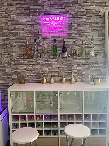 Happy Hours Bar Pub Open Beer Neon Signs Home Decor New Year Wall Wedding Bedroom 3D Night Light (Blue,12x8 in)