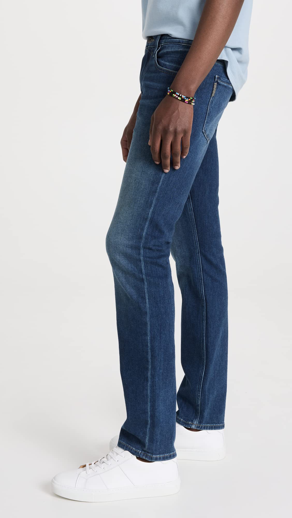 PAIGE Men's Federal Transcend Vintage Slim Straight Jeans, Milburn, Blue, 31