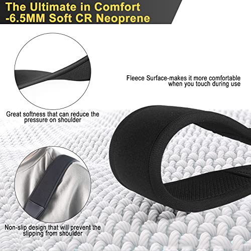 Rifle Sling, 2 Point Sling with 6.5mm Soft Neoprene Pad,(Newly Improved knob Snaps),Rifle Sling with Swivels(Hold up 300lb),Non-Slip Rifle Strap Hunting Rifle Sling for Outdoor Use
