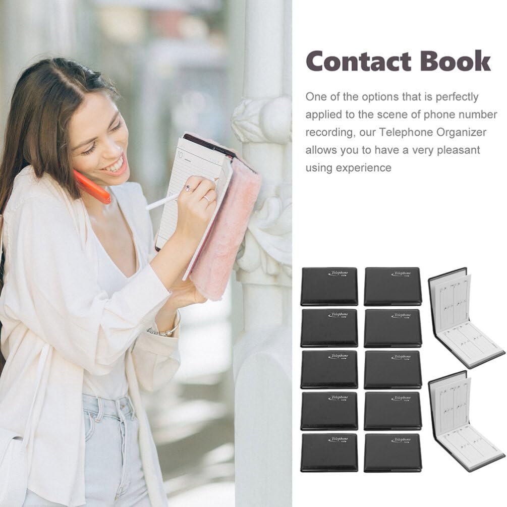 Address Books 12Pcs Mini Address Book Portable Pocket Small Notebook Outdoor Address Book Phone Book