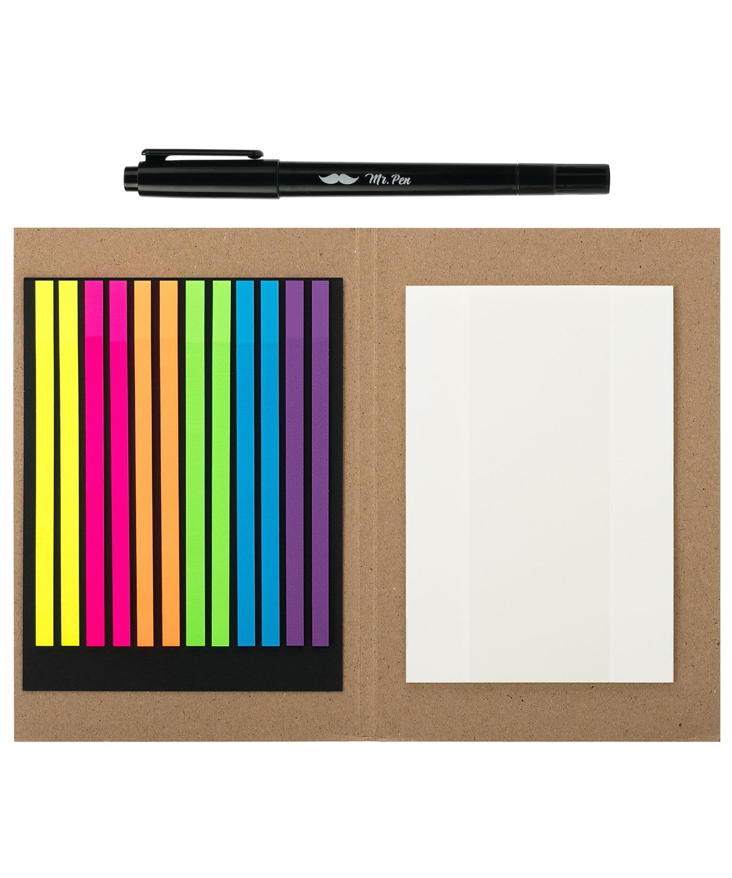 Mr. Pen- Bible Highlighter Tape and Note Set - 331pc Transparent Sticky Index Tabs with Book Highlighter Strips