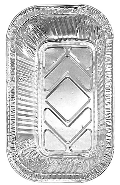 PACTOGO 8 oz. Aluminum Foil EXTRA-MINI Loaf Pans Small Disposable Miniature Bread Container – ½ Pound Baking Tin Liners, Perfect to Bake Cakes, Bread Loaves, and Meat - 5.4 x 3.25 x 1.3 (Pack of 10)