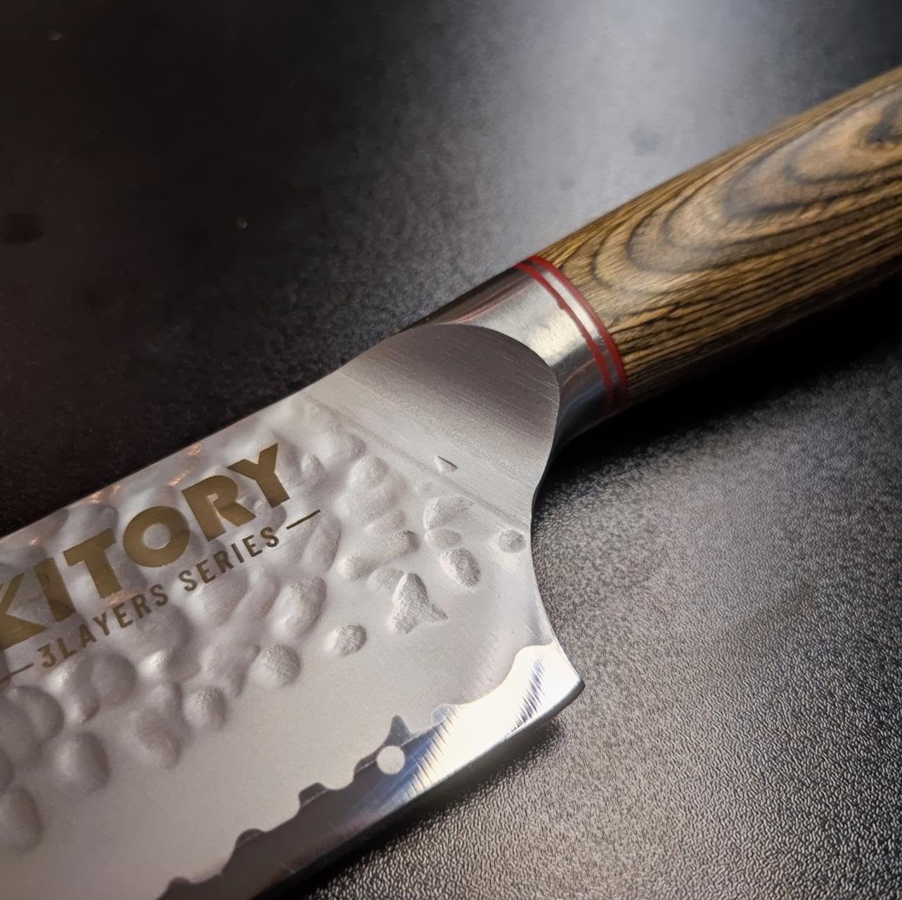 Nakiri Knife 3Layers Series Kitchen Knives Japanese Forged Vegetable Knife Sharp Meat Cleaver Ergonomic Pakkawood Handle Asian Chef Knife for Home and Kitchen 2024 Gifts