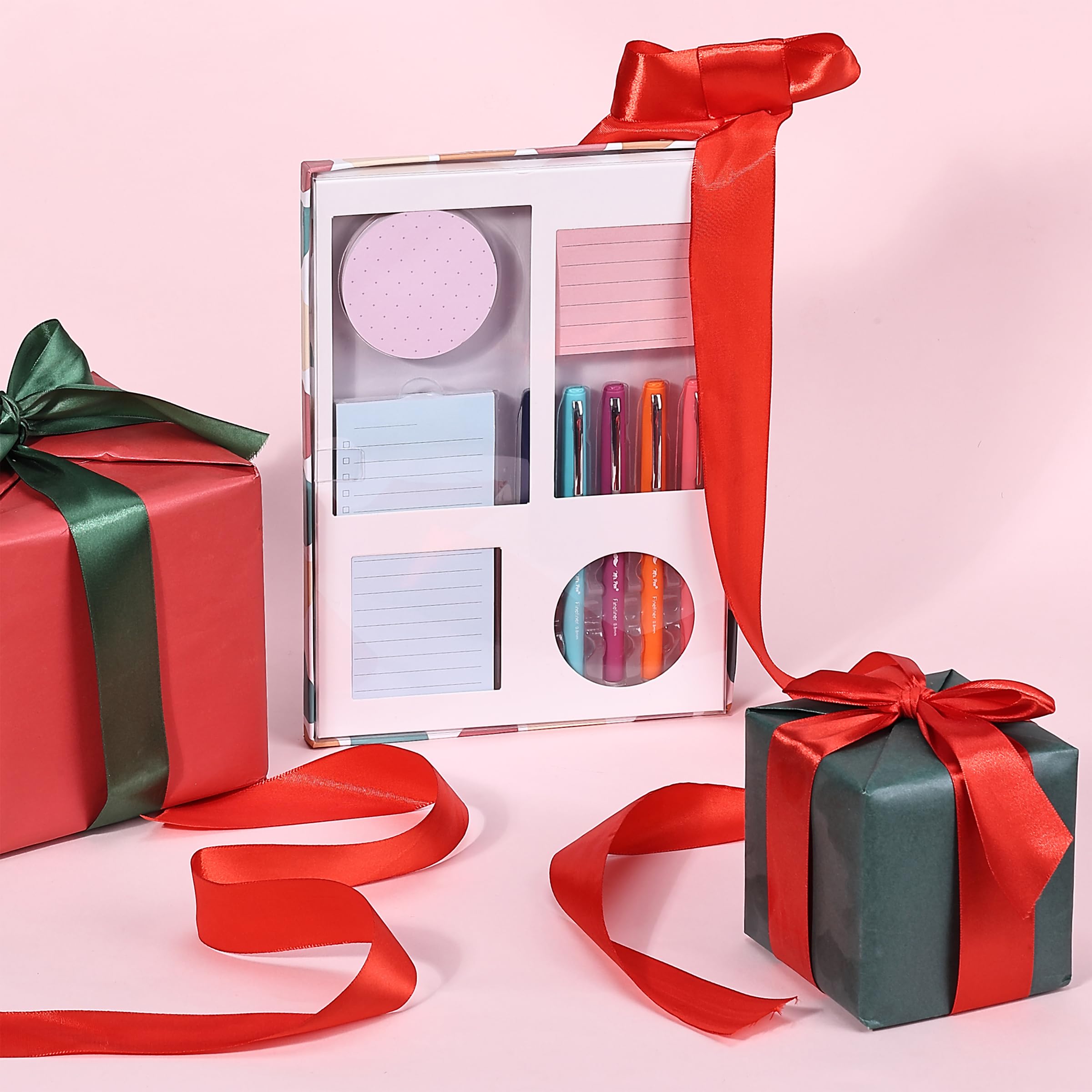 Mr. Pen Sticky Note Gift Box - 305 Pcs, Pastel Colors - Round, Square & Mini List Sticky Notes