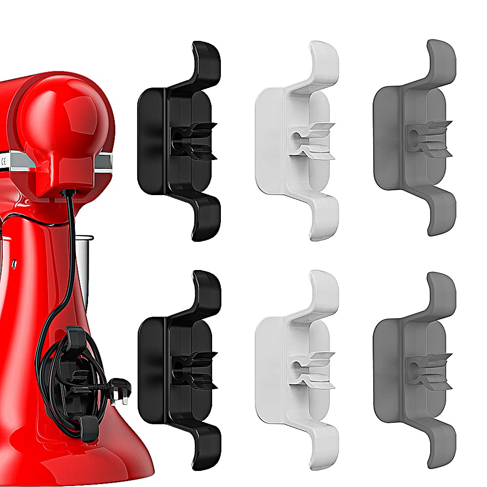VIVIXIN Cord Organizer for Kitchen Appliances, 6PCS Upgraded Appliance Cord Organizer Stick On, Cord Wrappers for Kitchen Appliances, Stand Mixer, Coffee Maker, Blender, Pressure Cooker Air Fryer