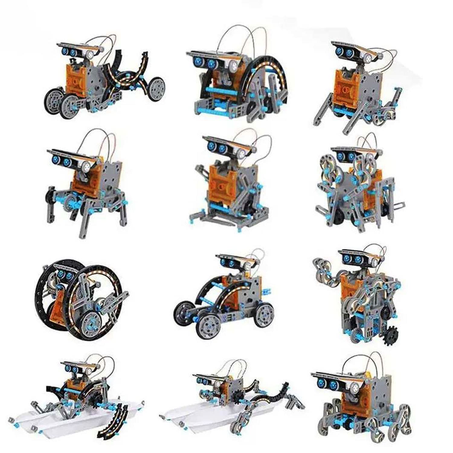 12 in 1 STEM Solar STEM Robot Kit, Educational Toy, Assembled Solar Robot Kit