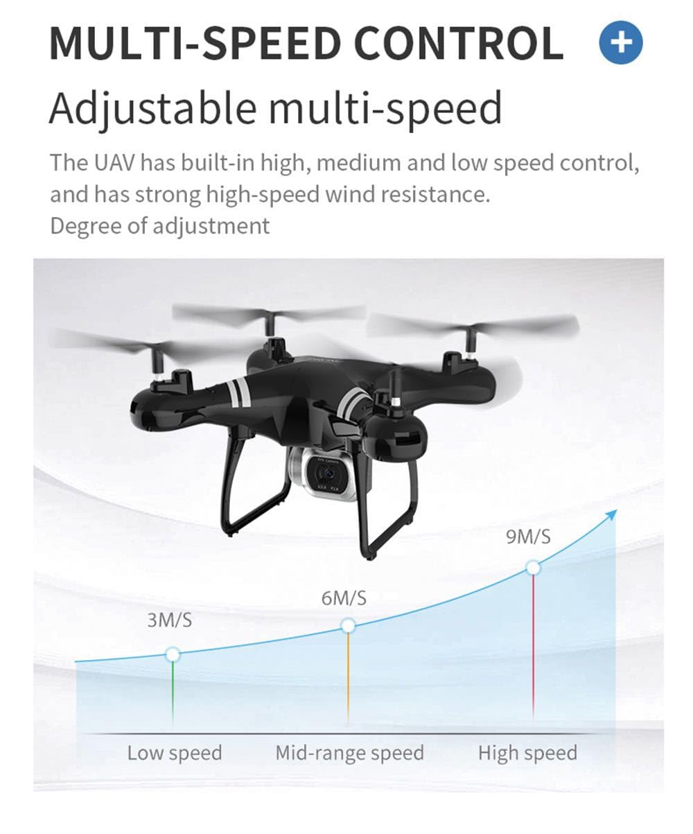 QAONIE KY101 Mini Drone with 720P HD Camera Remote Control Toys Gifts, 2 Batteries 30 Mins