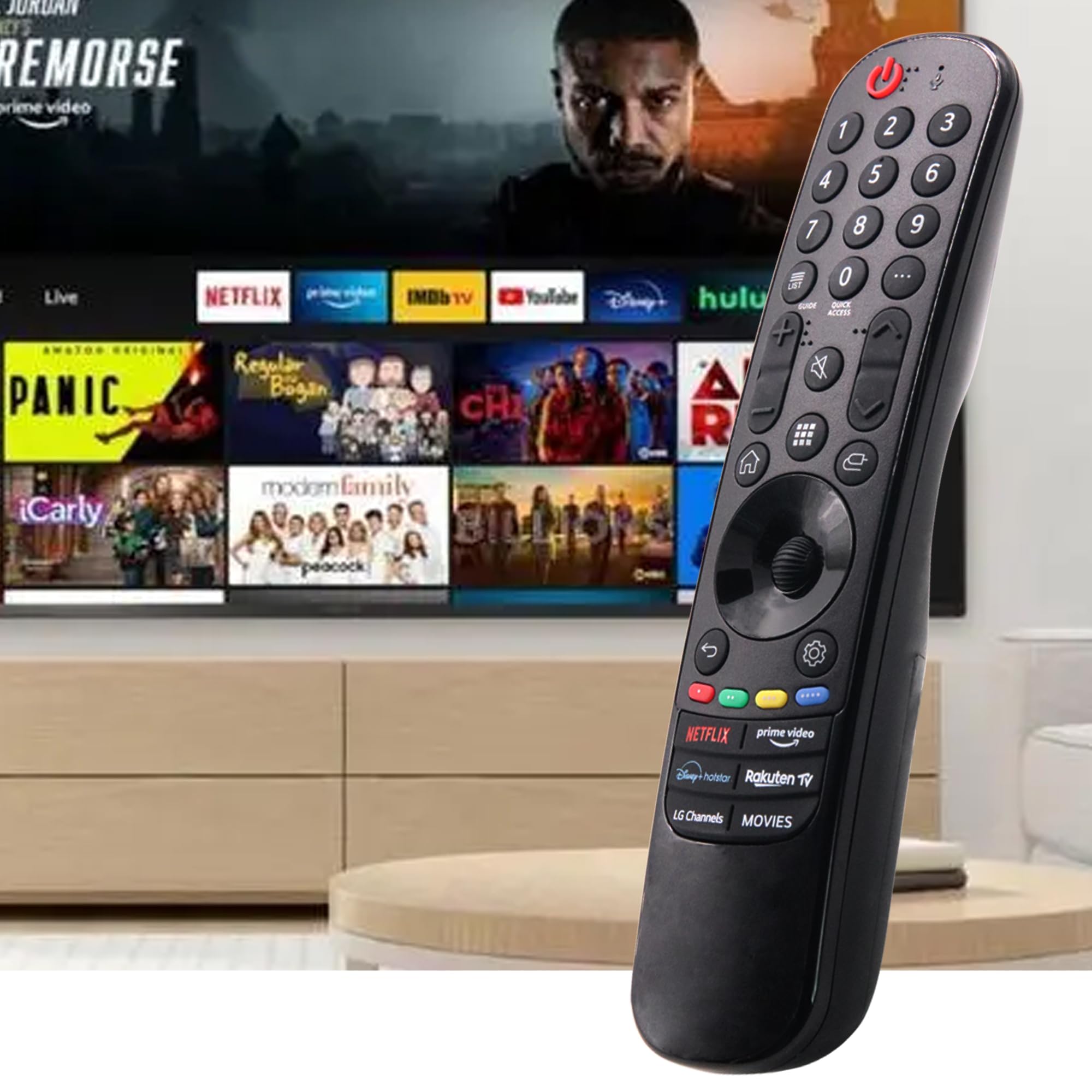 New Replacement MR21GA LG Magic Remote Control for LG Smart TV Remote with Pointer Function and Netflix Prime Video Disney+ LG Channels Buttonss [NO Voice Function]