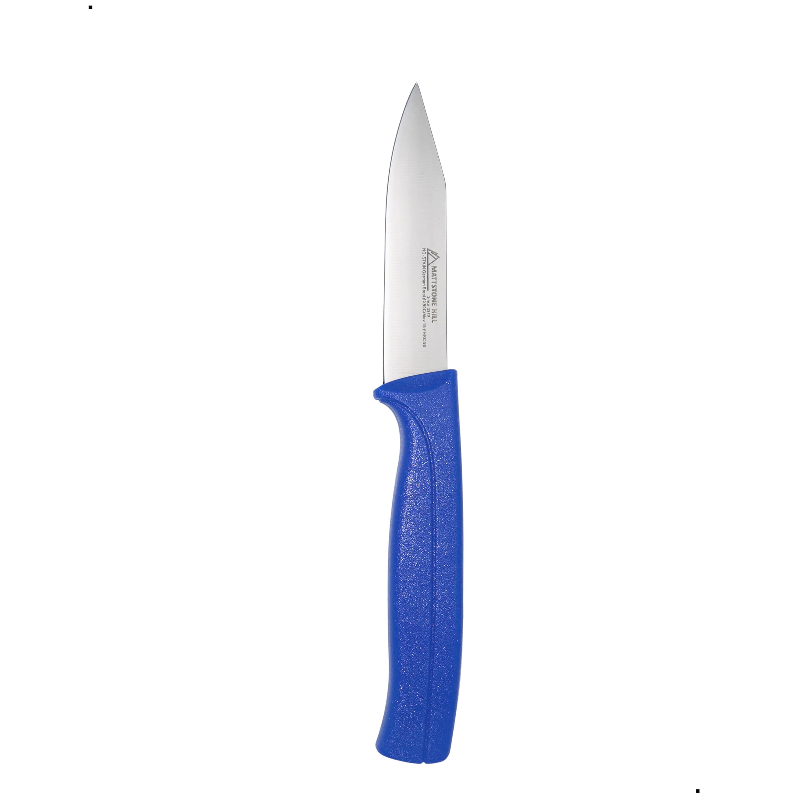 Paring Knife - MATTSTONE HILL 3.5 Inch Paring Knife, Small Kitchen Utility Knife, Premium Stainless Steel Vegetable Knife, Bule Handle