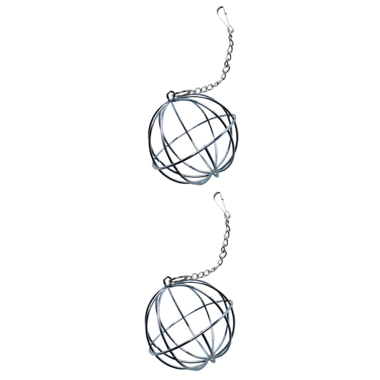 balacoo 2 pcs Sphere Hay Feeder Guinea Pig Hamster Hanging Grass Dispenser Pet