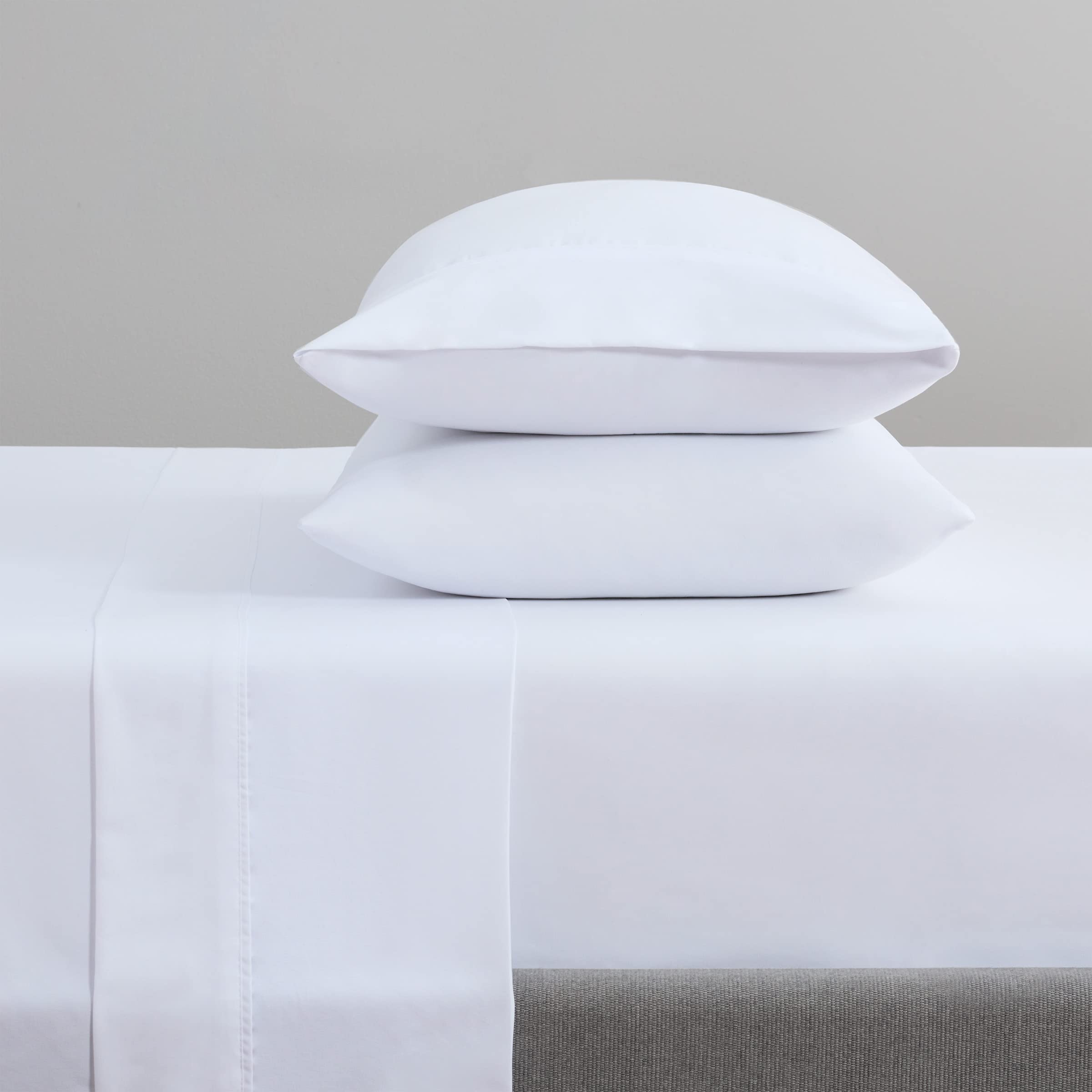 Arkwright Bulk Microfiber Queen Pillow Cases - Pack of 12 - Soft Hypoallergenic Pillowcases and Bedding Essentials for Hosts and Hotels, Standard, White