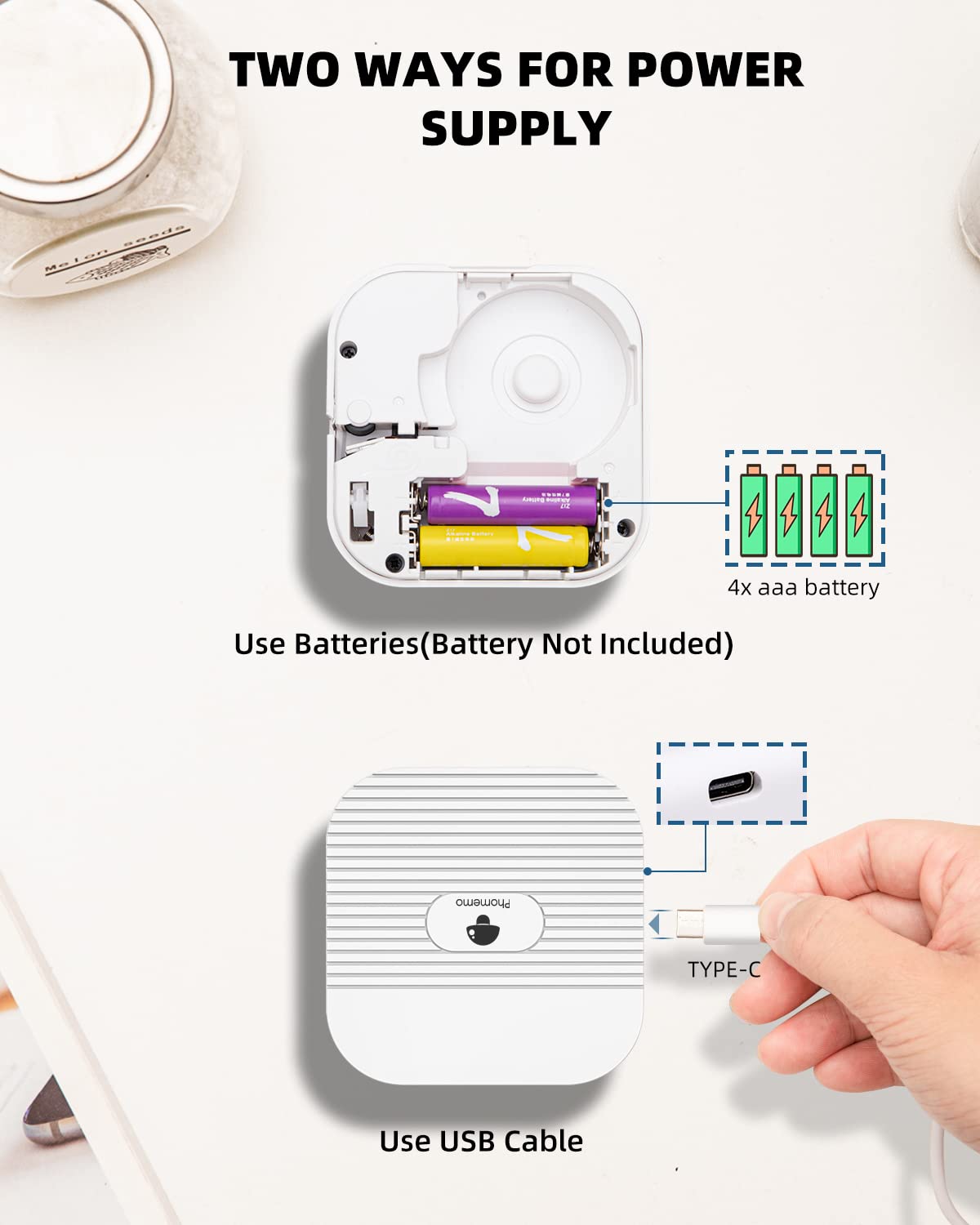 Phomemo Label Maker Machine, D30 Q30 Upgrade Version Q31 Label Machine, Bluetooth Wireless Portabel Label Printer Handheld Thermal Mini Labels Printer with Tape Easy to Use Compatible with IOS/Android