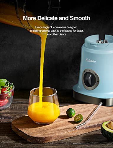 Yabano 60 oz Blue Food Blender with Removable Blade, High-Speed Performance, Crushes Ice and Frozen Fruits, Easy to Clean, Versatile Juicing Capabilities, Stylish and Durable