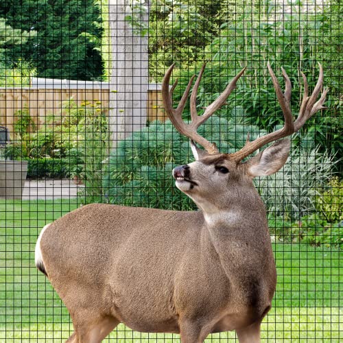 GreatBuddy Garden Netting, 7 x 50ft Deer Fence Netting Anti Birds, Squirrels, Deer or Other Animals, Perfect for Garden Plants Fruit Trees Vegetables Protection, Heavy Duty and Reusable