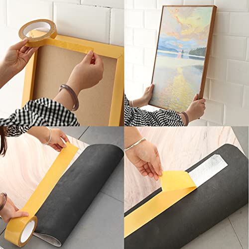 XZRDINGJIE Double Sided Tape Heavy Duty Mounting Tape, 1.18inch x 33ft Double-Sided Fabric Tape Adhesive Tape No Residue, for Home & Office