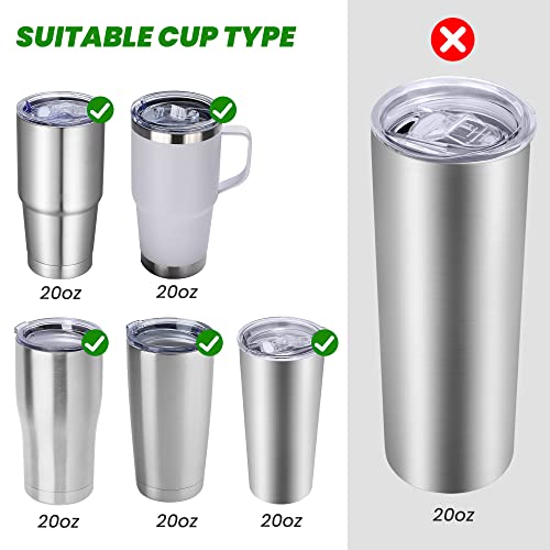 VEGOND Tumbler Replacement Lids for 20 oz Tumblers, Spill Proof Splash Resistant Lids 1pc