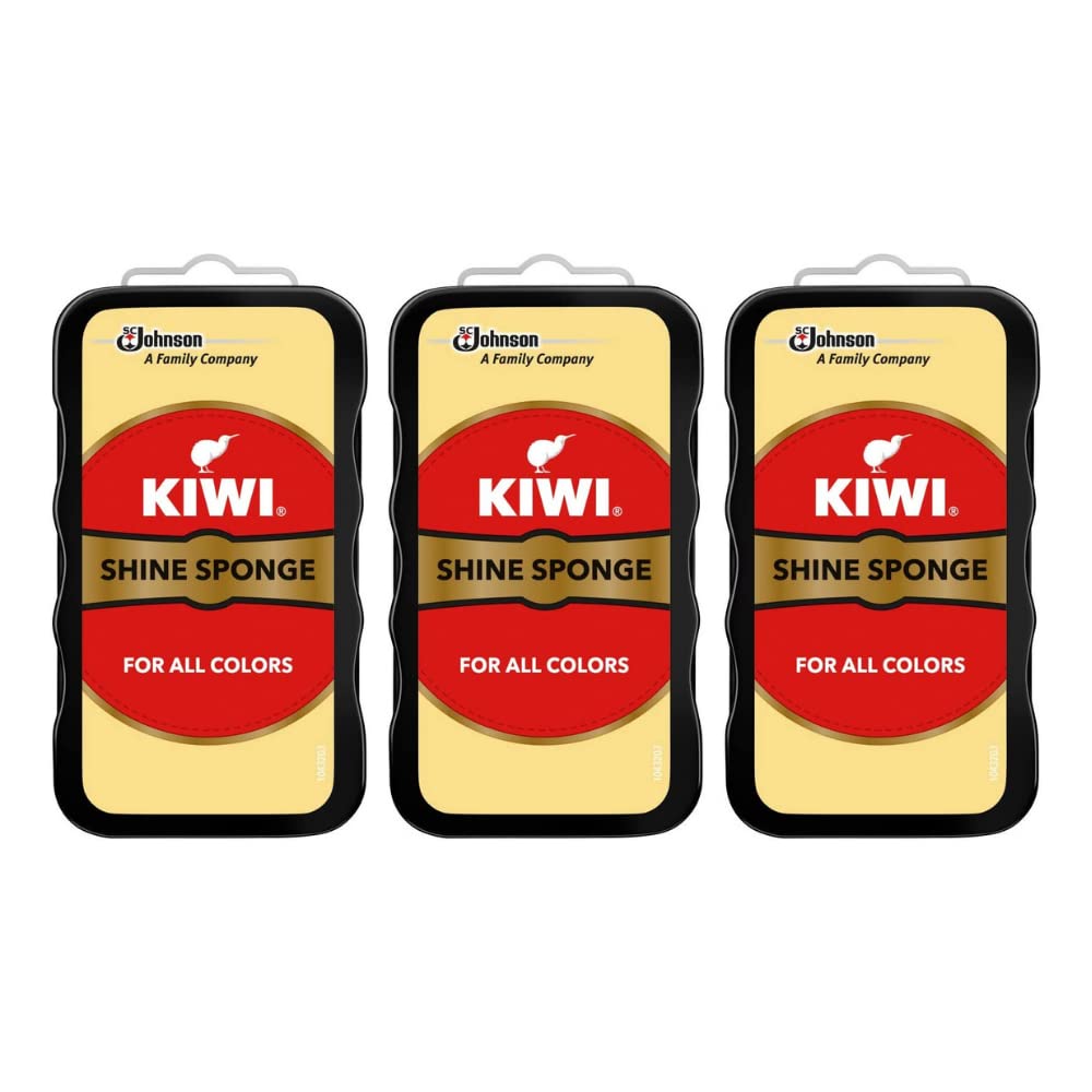 KIWI Shoe Shine Polishing Sponge (Pack of 3)