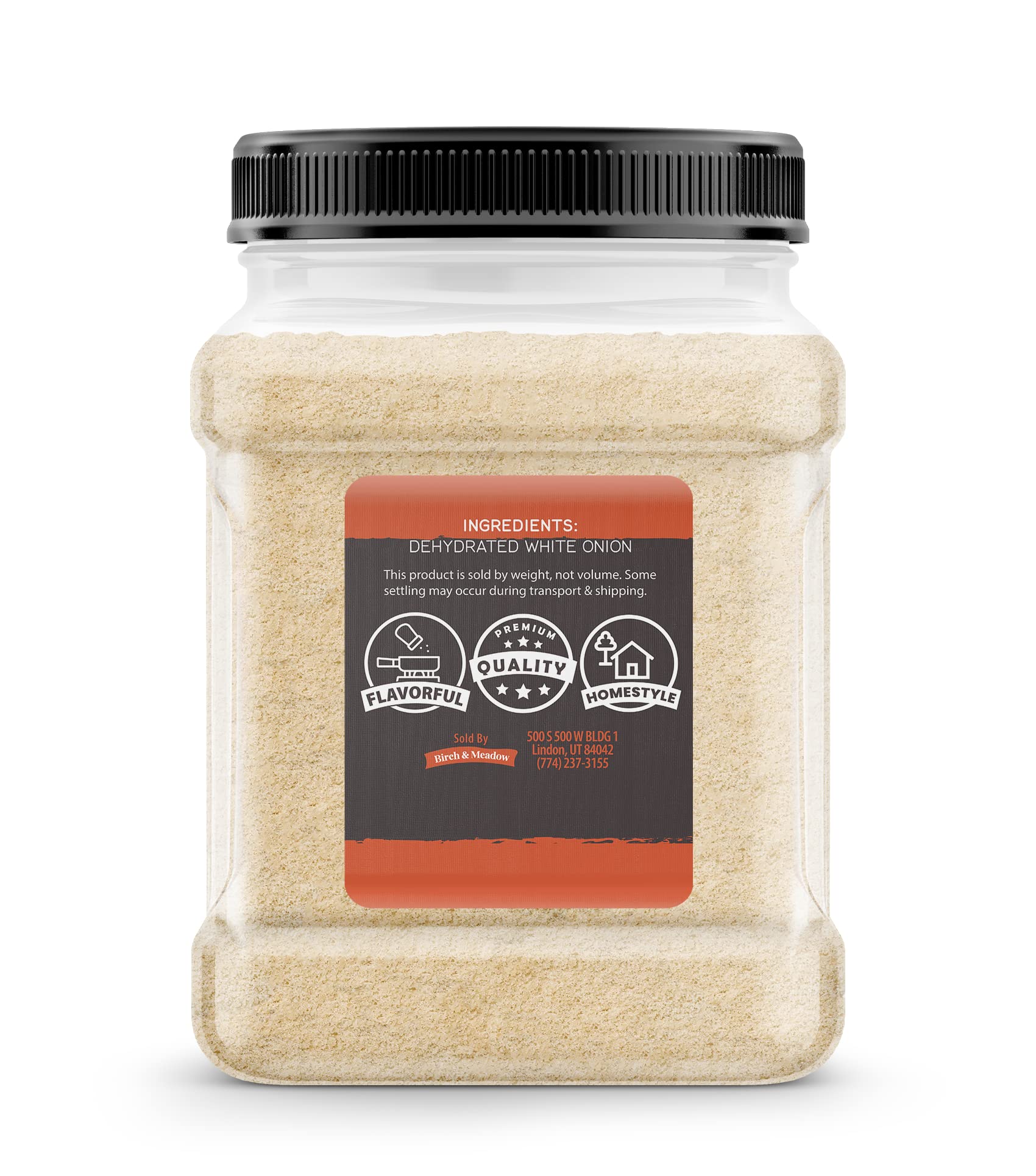 Birch & Meadow 2 lb of Granulated Onion, Kitchen Staple, Dehydrated Seasoning