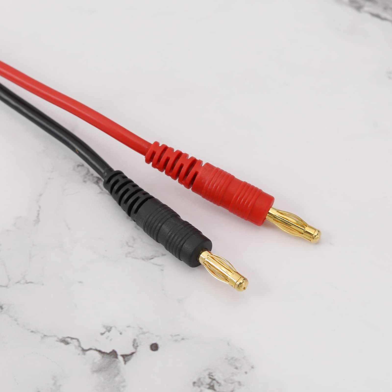 Micro Traders 8 in 1 Charger Adapter Connector Splitter Cable RC Battery Multi Charger to 4.0mm Banana Plug for TRX DIY Bare Wire JST T Plug XT60 EC3 FUTABA TA-Miya