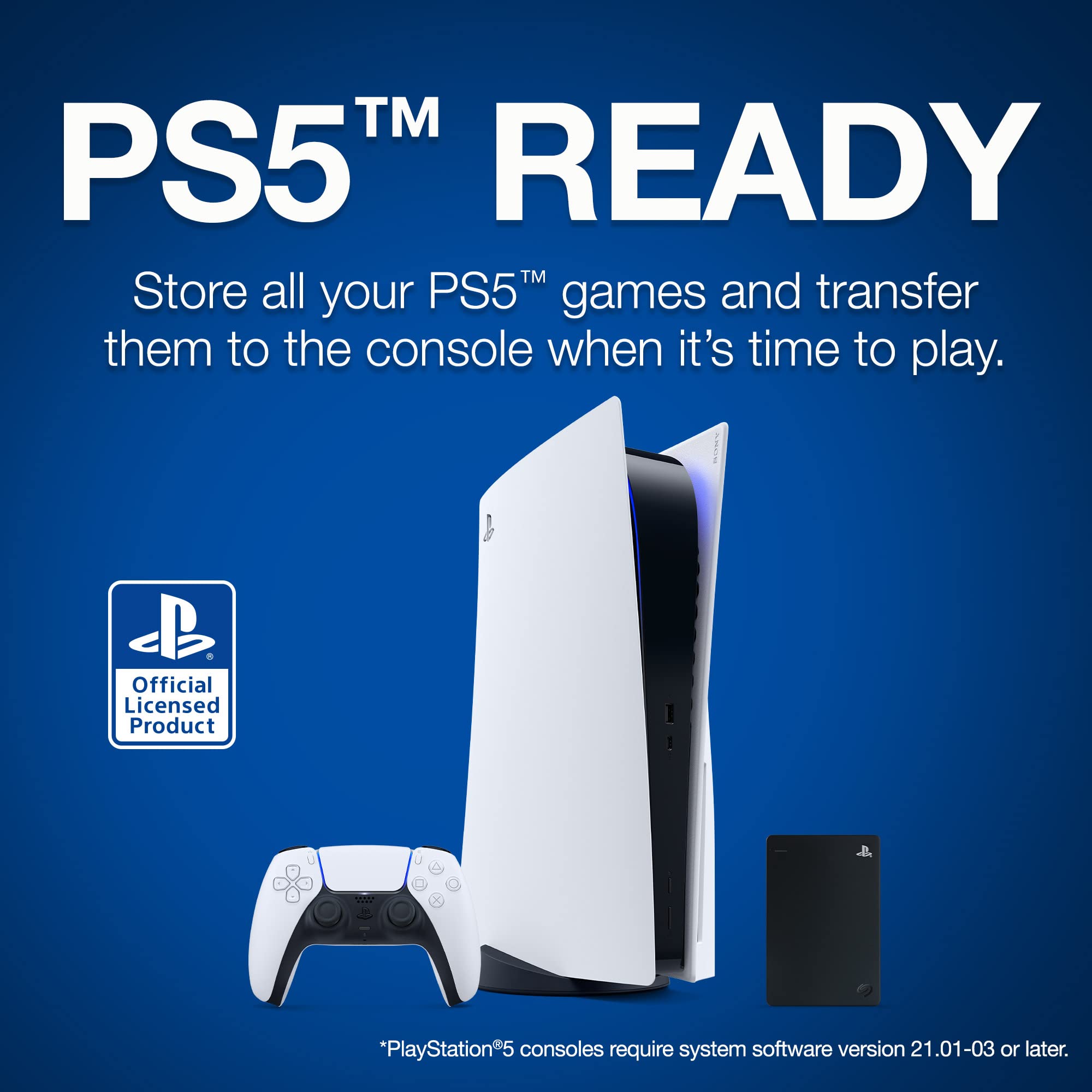 Seagate Portable 4TB External Hard Drive HDD – USB 3.0 for PC, Mac, Xbox, & Playstation & (STGD2000100) Game Drive for PS4 Systems 2TB External Hard Drive Portable HDD – USB 3.0