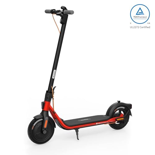 Segway Ninebot D28U Electric Kick Scooter -300W Motor, 17.4 Miles Range & 15.5 MPH, 10" Pneumatic Tire, Drum Brake, UL-2272 Certified