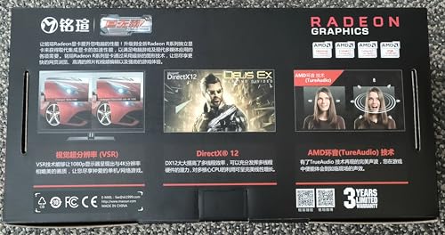 maxsun AMD Radeon RX 580 8GB 2048SP GDDR5 Computer Video Graphics Card GPU for PC Gaming 256-Bit DirectX 12 DVI, HDMI, DisplayPort Multi Monitors Extend (Black)