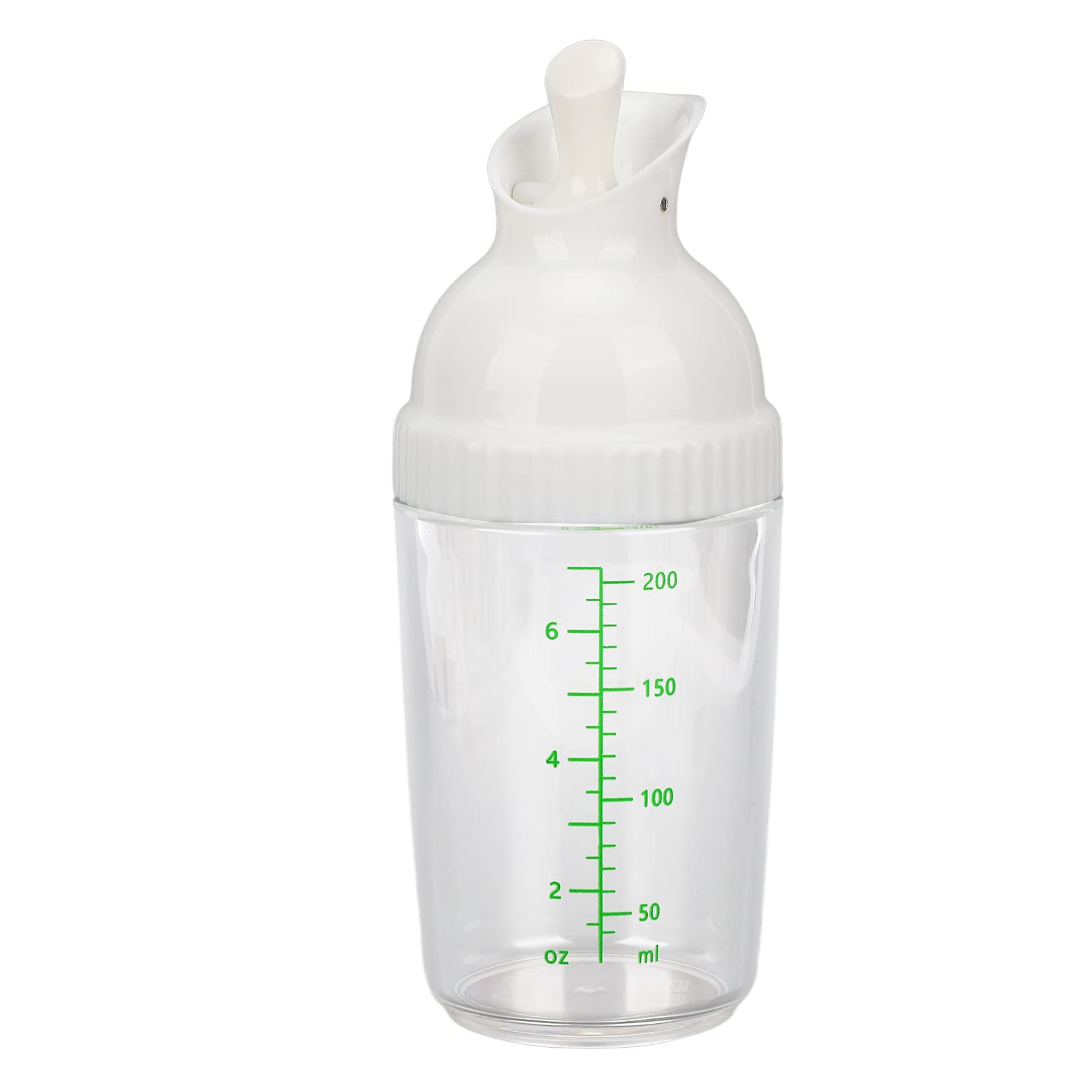 Fdit Salad Dressing Mixer Bottle, Salad Dressing Shaker, Salad Dressing Bottle 200ml Salad Dressing Shaker Salad Dressing Container (White)