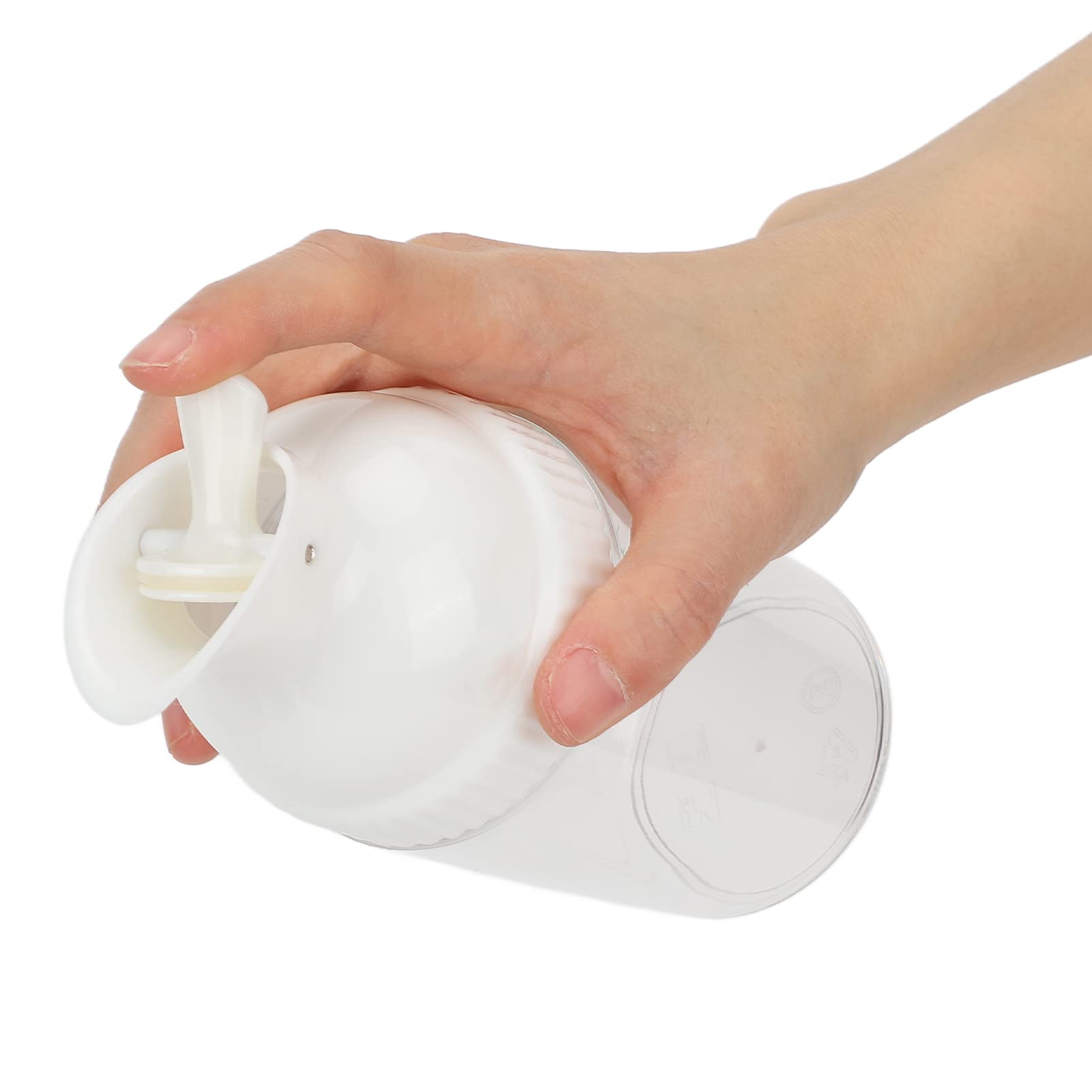 Fdit Salad Dressing Mixer Bottle, Salad Dressing Shaker, Salad Dressing Bottle 200ml Salad Dressing Shaker Salad Dressing Container (White)