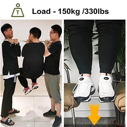 Wardrobe Rod Metal Hanging Pole, Bedroom Closet Garment Bar with Screws Kit, 40/50 / 60/70 / 80/100 / 120/150 cm Long (Color : Black, Size : 120cm/47.2 in)