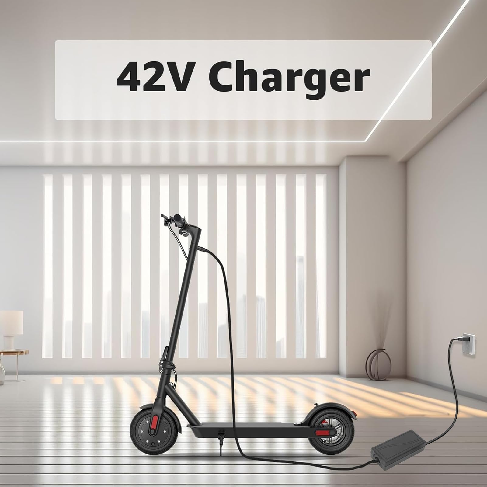 42V 2A Electric Scooter Charger, for Jetson Electric Charger, 100β240V US Plug Folding Charging Adapter