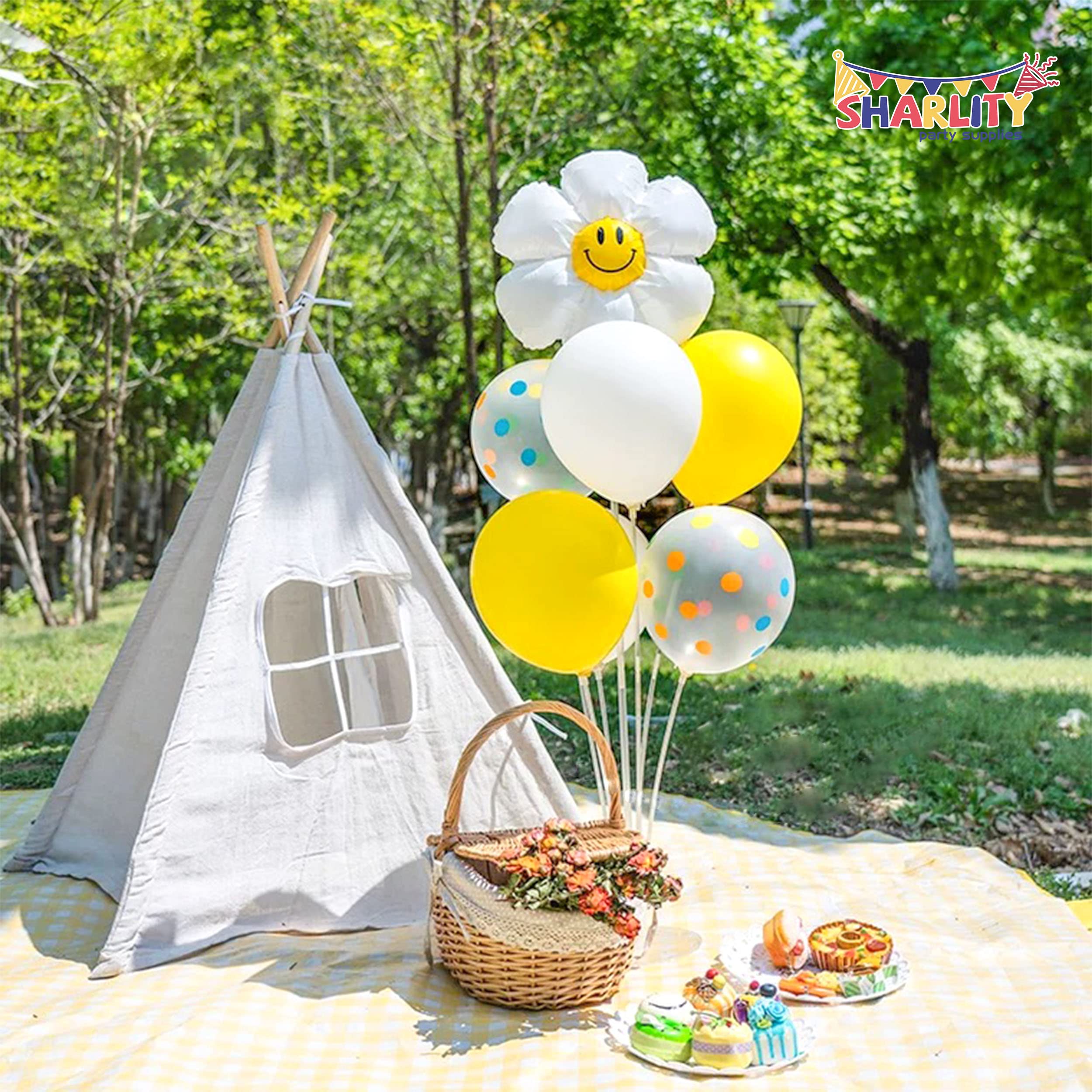 Sharlity 20 Sets Balloon Stand Kit Table Balloon Stand Holder for Graduation Birthday Baby Shower Wedding Anniversary Party Decorations
