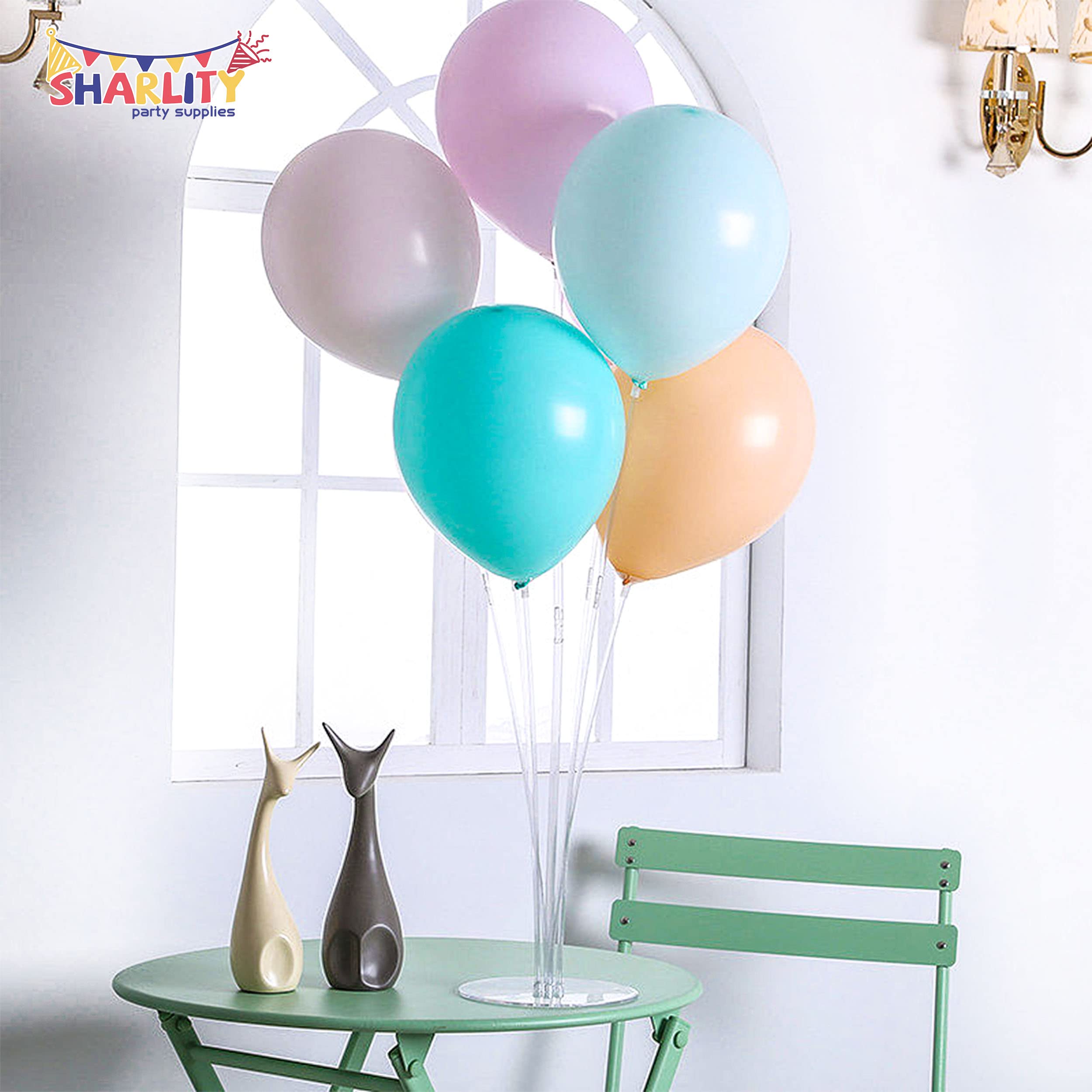 Sharlity 20 Sets Balloon Stand Kit Table Balloon Stand Holder for Graduation Birthday Baby Shower Wedding Anniversary Party Decorations