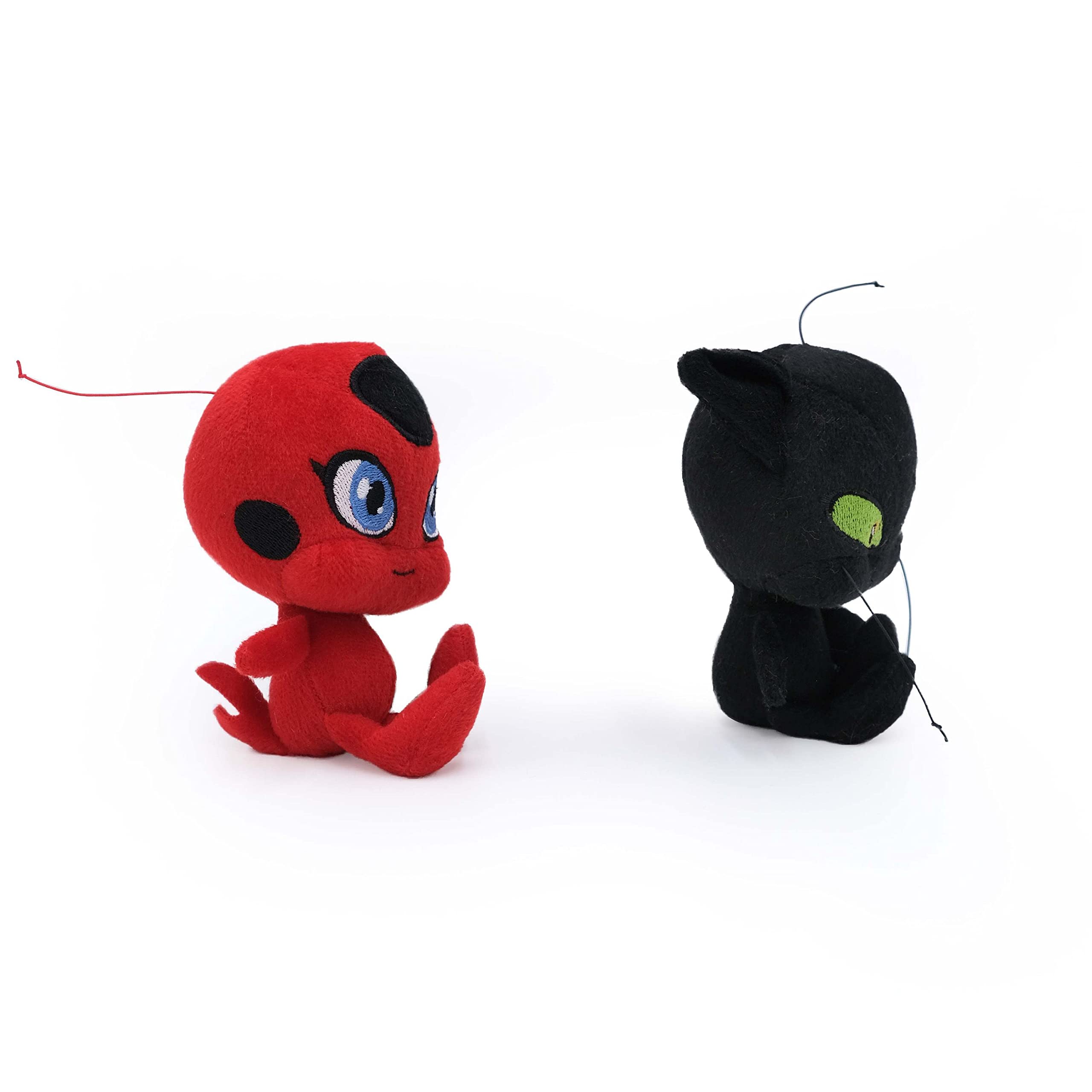 ZippyPaws Miraculous Kwamis Plush Toy Duo for Dogs, Stuffed Chew Toy with Squeaker, 2-Pack