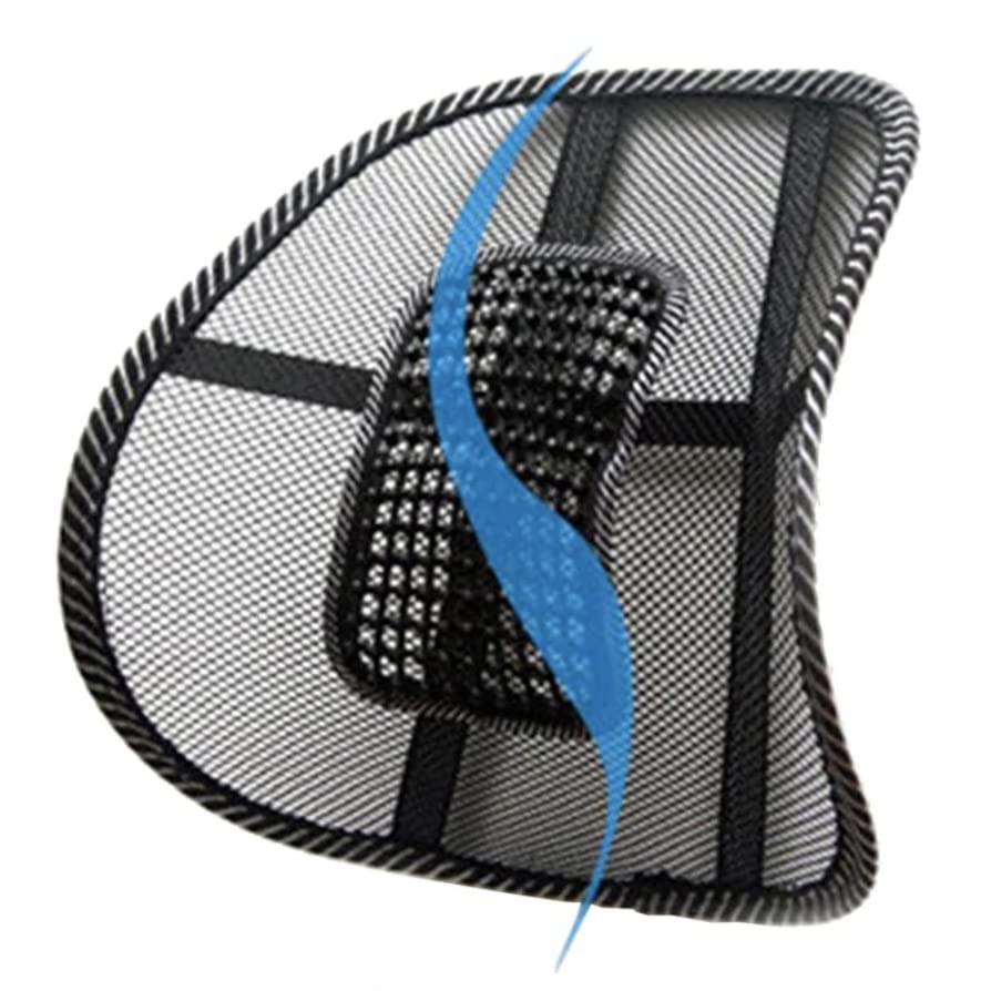 Car Back Support Chair Massage Lumbar Support Waist Cushion Mesh Ventilate Cushion Pad for Car Office Home Designed for Comfort and Lower Back Pain Relief