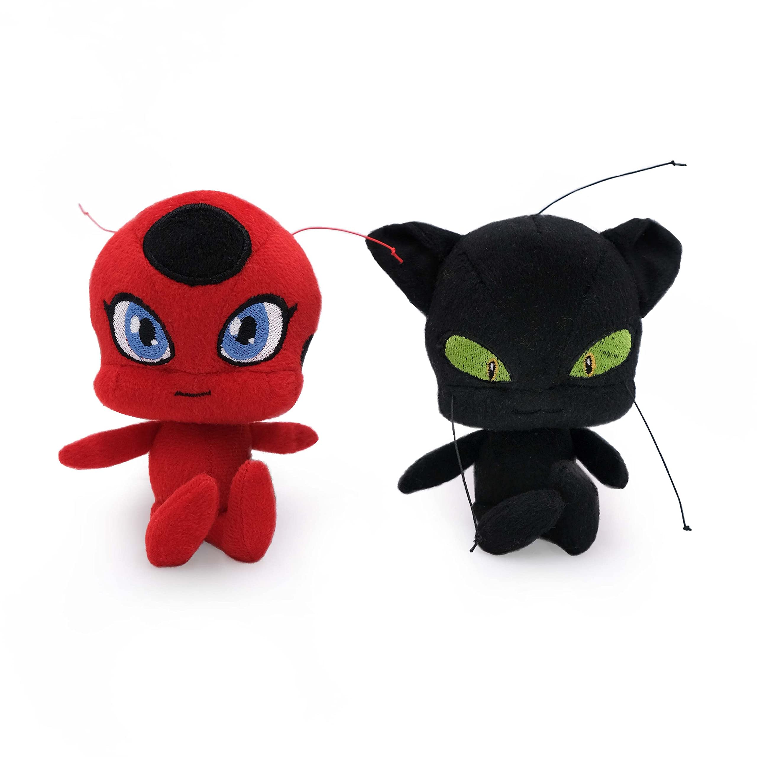 ZippyPaws Miraculous Kwamis Plush Toy Duo for Dogs, Stuffed Chew Toy with Squeaker, 2-Pack