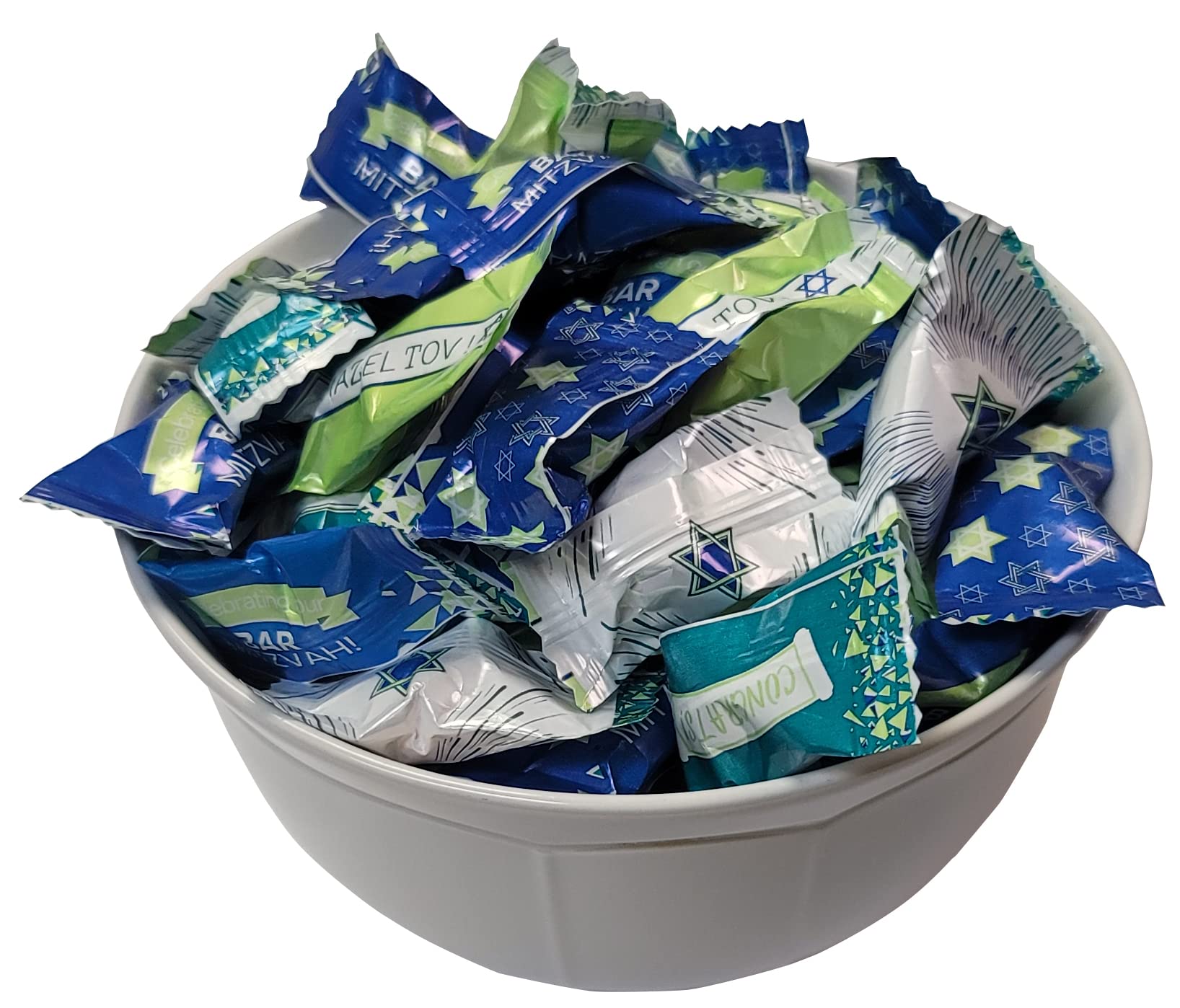 Bar Mitzvah Peppermints 100 Count Wrapped-For Boy's Birthday Jewish Religious Ceremony