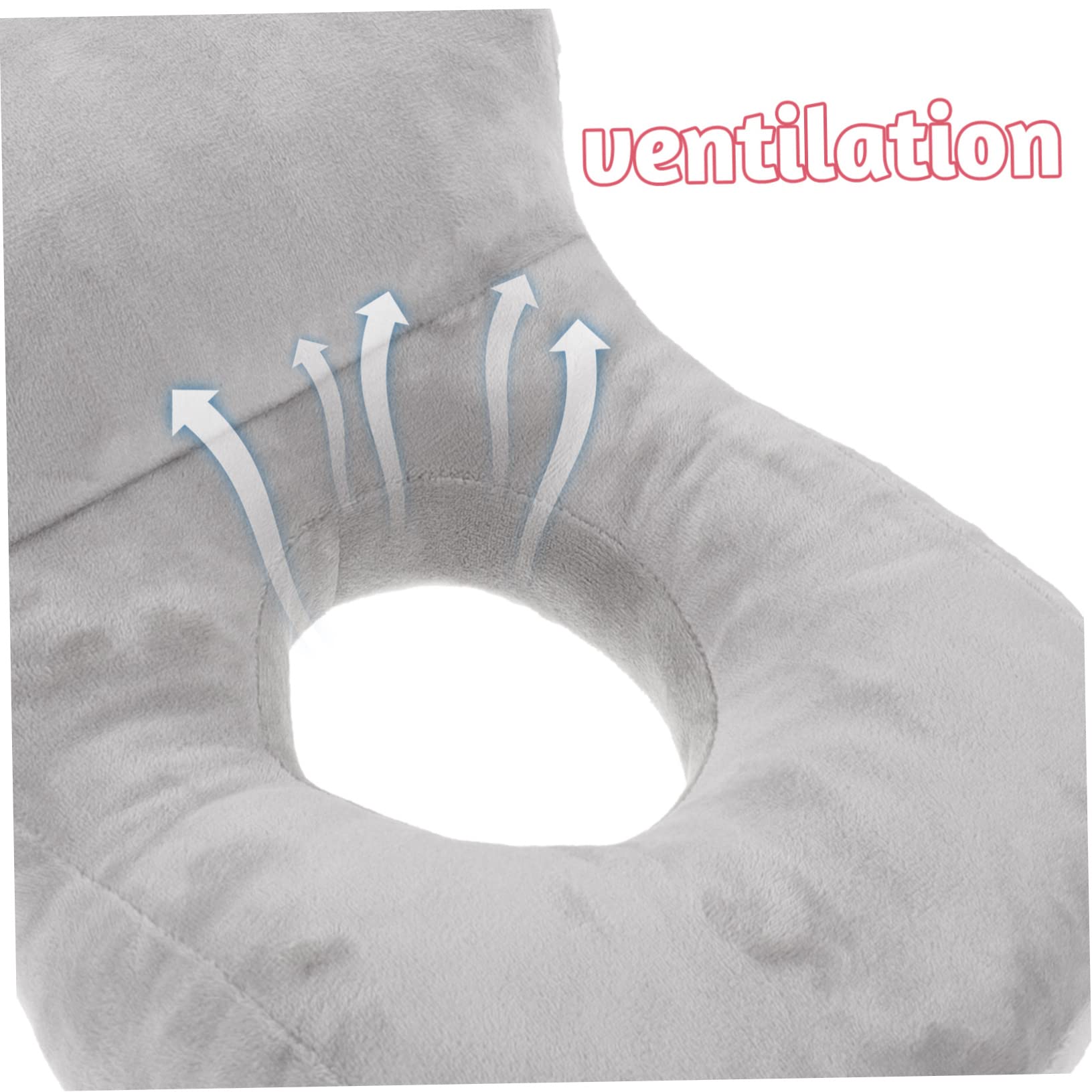 Tofficu 3pcs Office Tummy Pillow Adjustable Travel Pillow Pillows for Desk Nap Pillow Face Down Nap Pillow Travel Nap Face Pillow Ear Piercing Student Memory Foam Neck Donut