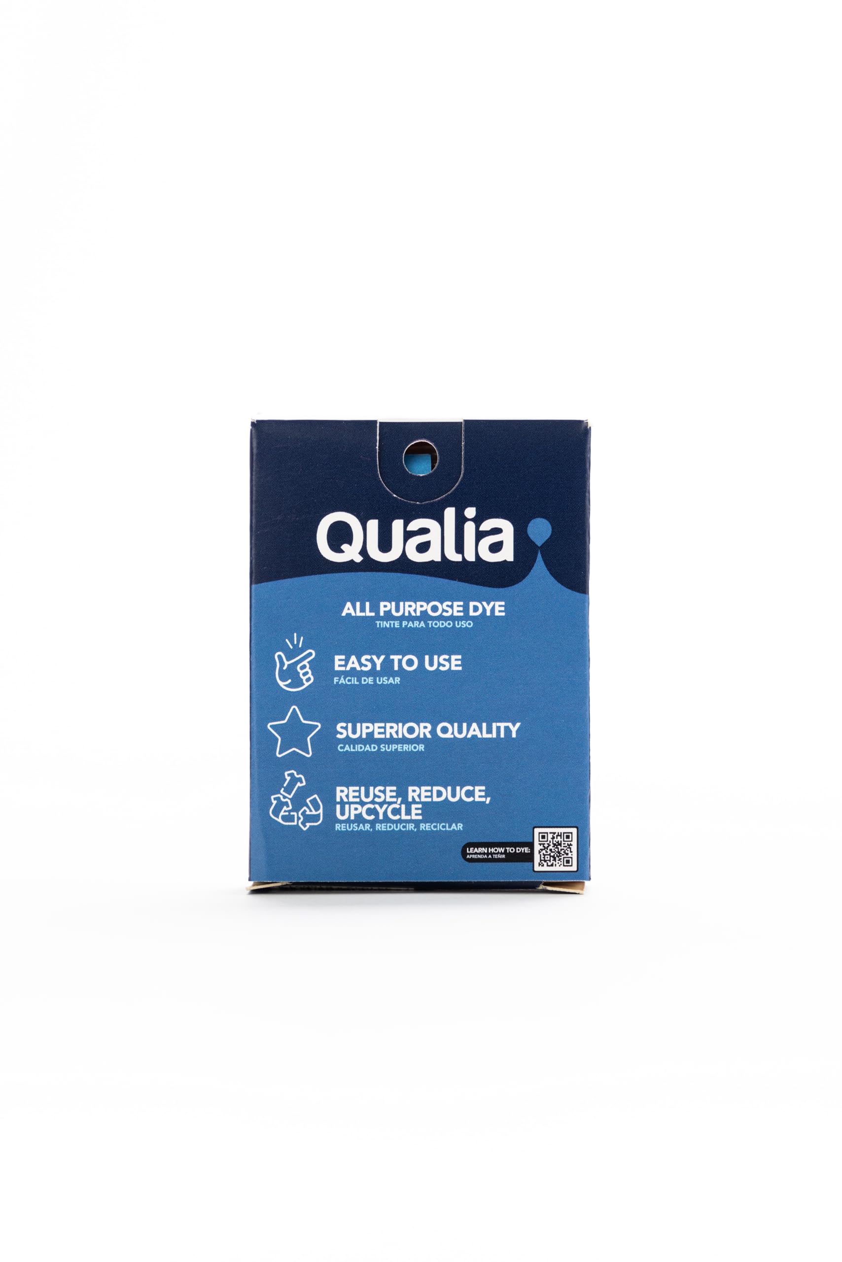 Qualia All Purpose Powder Fabric Dye, Easy to Use Dye for Natural Fabrics: Cotton, Wool, Silk, Wood, & Linen, Ultra Concentrated Colors, Dark Blue, 3 Pack