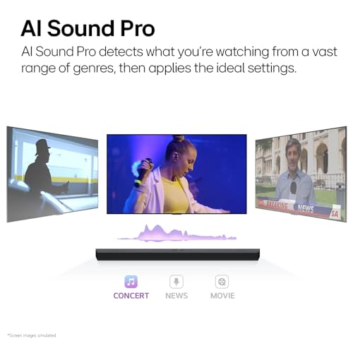 LG Sound Bar SC9S Perfect Matching for OLED C TV with IMAX Enhanced and Dolby Atmos