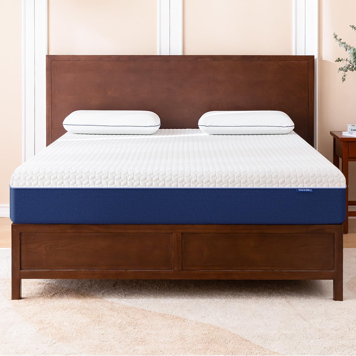Gelsea Queen Mattress,10 Inch Memory Foam Mattress in a Box,Gel-Infusion for Cooler Sleep,Made in USA,Breathable Cover,Queen Size Bed,60" X 80" X 10"