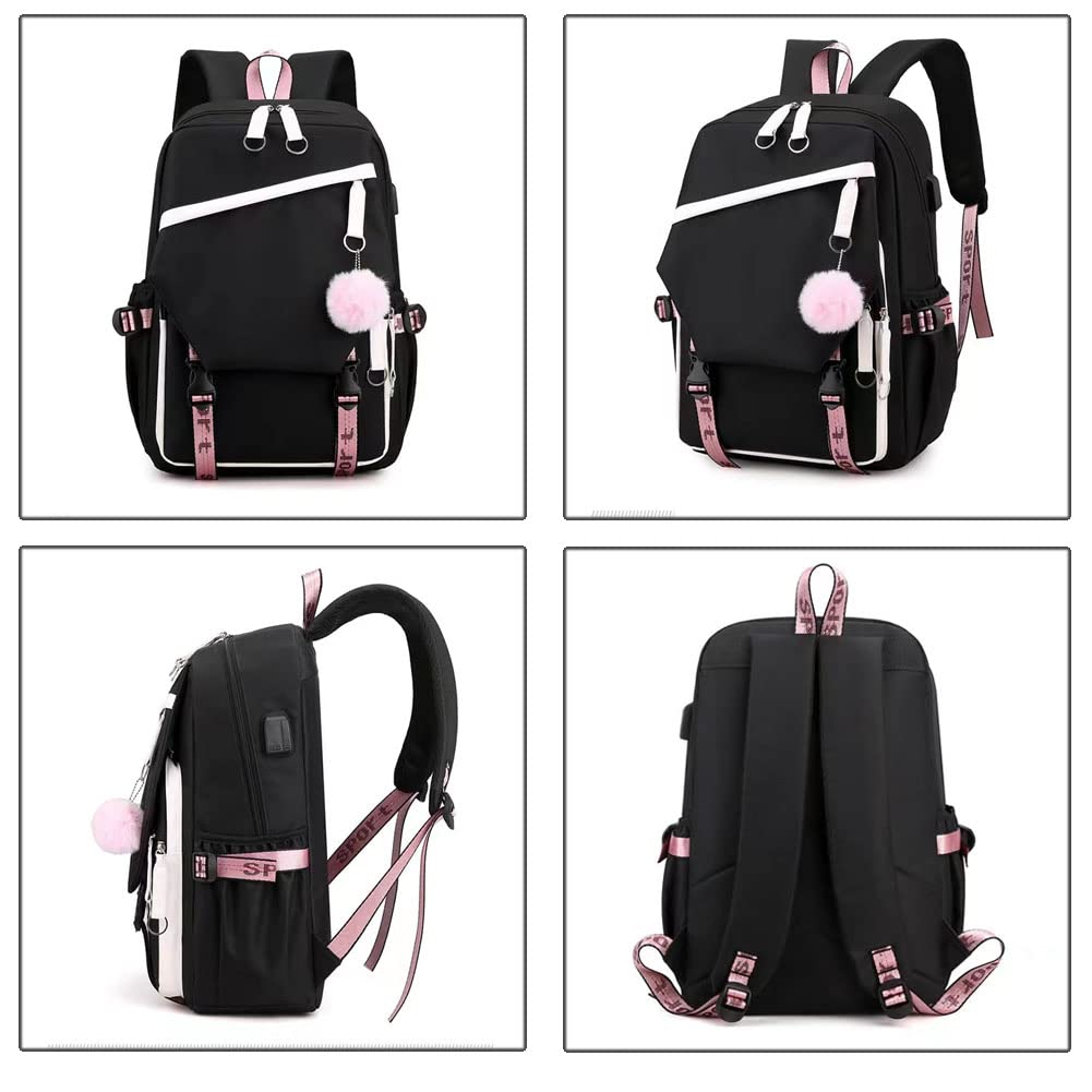 Cute Cartoon Prints Teenage Casual Laptop Backpack Students Lightweight SchoolBag Outdoor Travel Bag