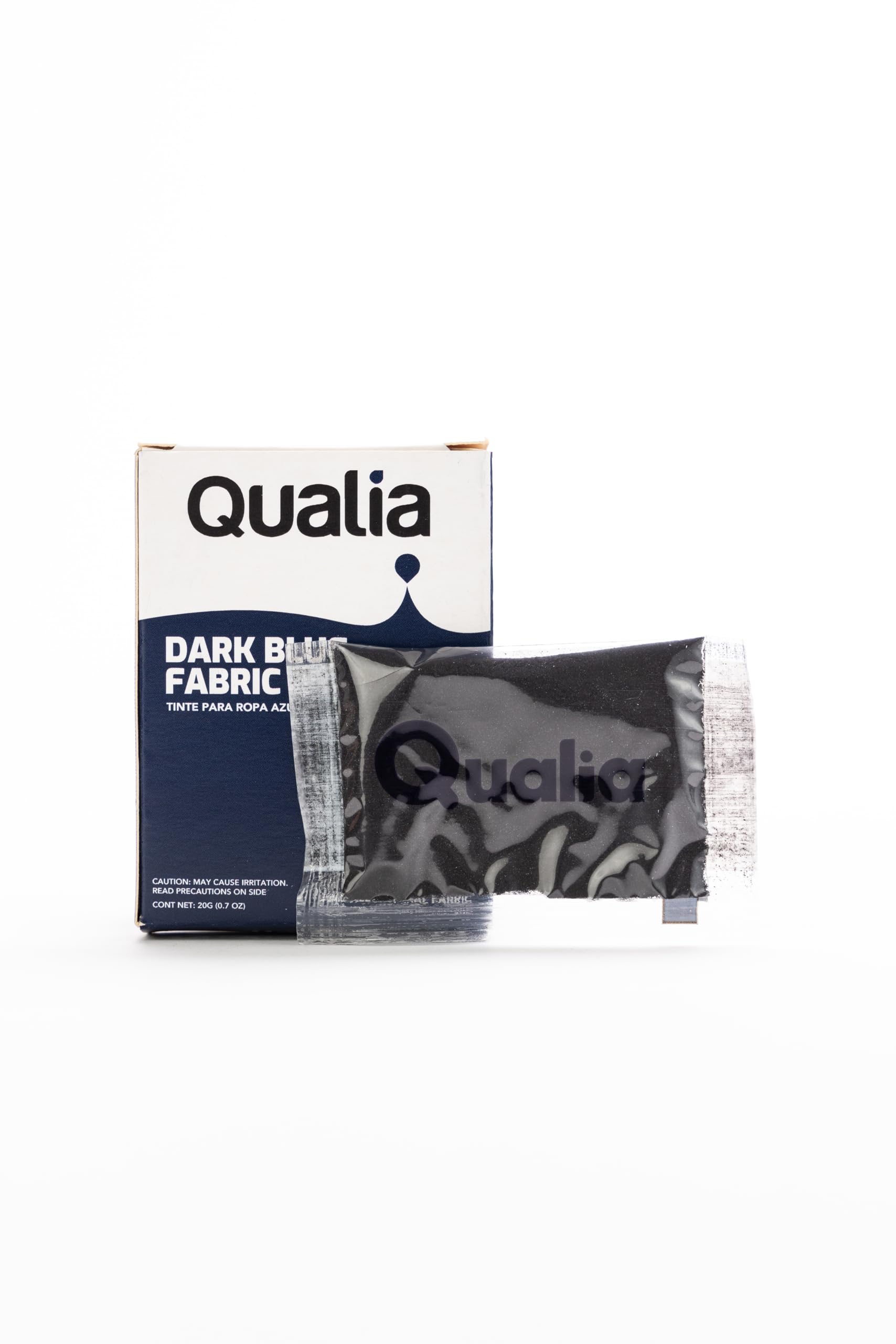 Qualia All Purpose Powder Fabric Dye, Easy to Use Dye for Natural Fabrics: Cotton, Wool, Silk, Wood, & Linen, Ultra Concentrated Colors, Dark Blue, 3 Pack
