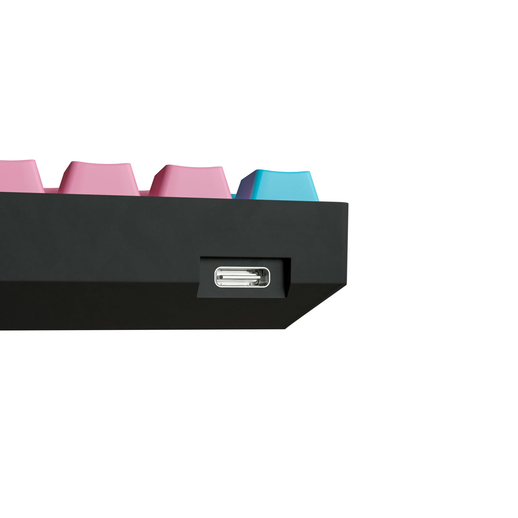 KRAKEN KEYBOARDS Pro 60 Percent Keyboard 60% Gaming Keyboard Mechanical - Blue & Pink - HOT SWAPPABLE - for Gaming On PC, Xbox, PlayStation & MAC (Cotton Candy | Silver Switches)