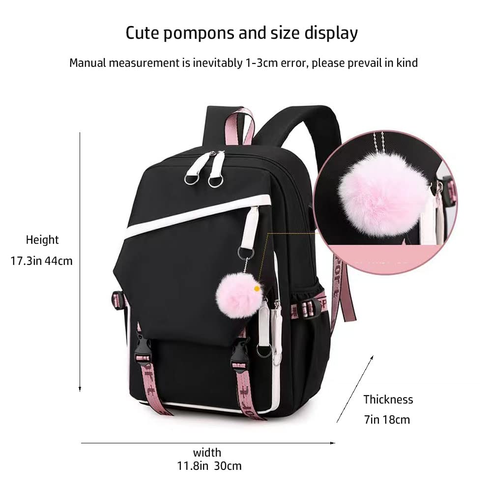 Cute Cartoon Prints Teenage Casual Laptop Backpack Students Lightweight SchoolBag Outdoor Travel Bag