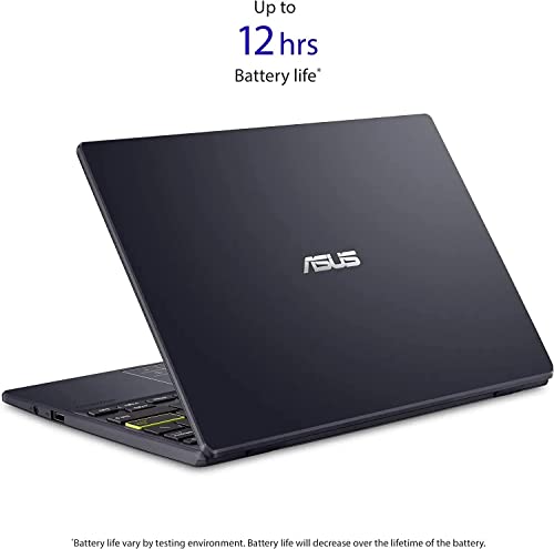 ASUS 2023 Newest Laptop, 11.6 Inch Display, Intel Dual-Core Processor, 4GB RAM, 256GB SSD + 64GB eMMC, Intel UHD Graphics, Bluetooth, Webcam, Windows 11 Home in S Mode, Star Black