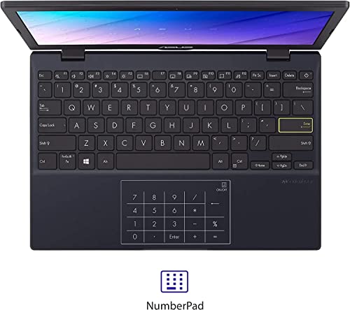 ASUS 2023 Newest Laptop, 11.6 Inch Display, Intel Dual-Core Processor, 4GB RAM, 256GB SSD + 64GB eMMC, Intel UHD Graphics, Bluetooth, Webcam, Windows 11 Home in S Mode, Star Black