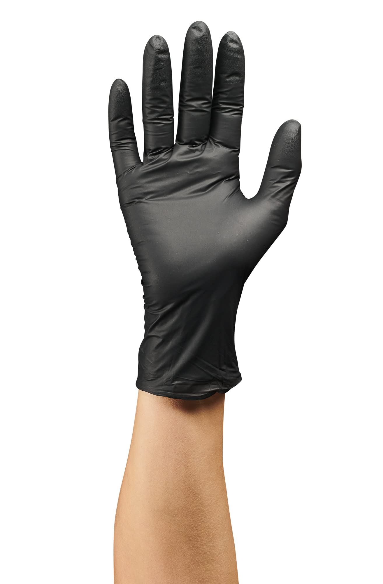 Care Plus Medical Exam Nitrile Gloves Small Black, Latex Free Powder Free, Non Sterile Exam, Food Safe, Mechanic, 100 Count