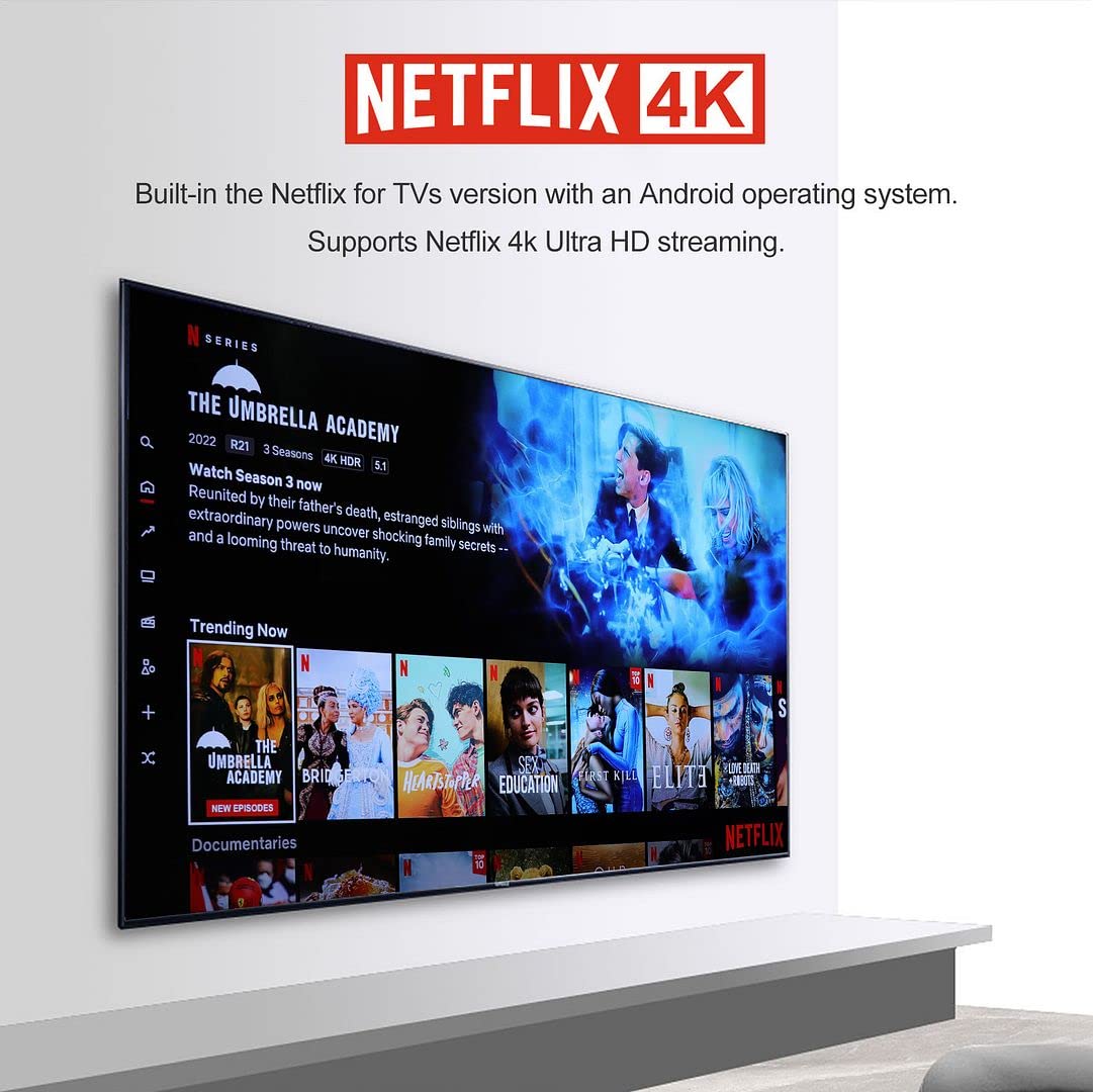 Android TV Box, HAKO Pro 4GB 64GB Android 11.0 Amlogic S905Y4-B 2.4G/5G Dual WiFi BT 5.0, AV1, H.265, VP9, HDR 10+, Supports Netflix, Prime Video 4K HDR Box