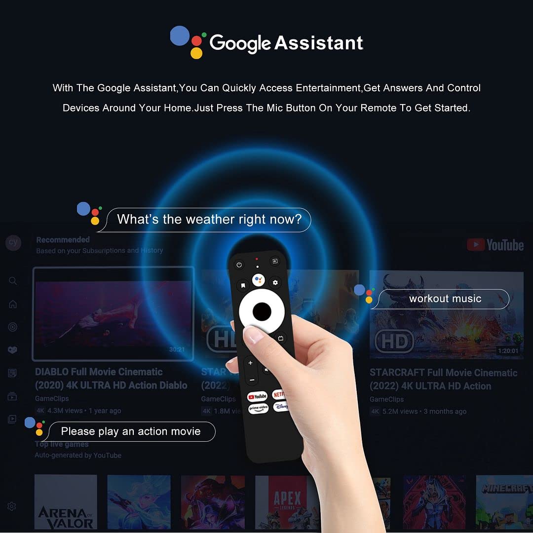 Android TV Box, HAKO Pro 4GB 64GB Android 11.0 Amlogic S905Y4-B 2.4G/5G Dual WiFi BT 5.0, AV1, H.265, VP9, HDR 10+, Supports Netflix, Prime Video 4K HDR Box