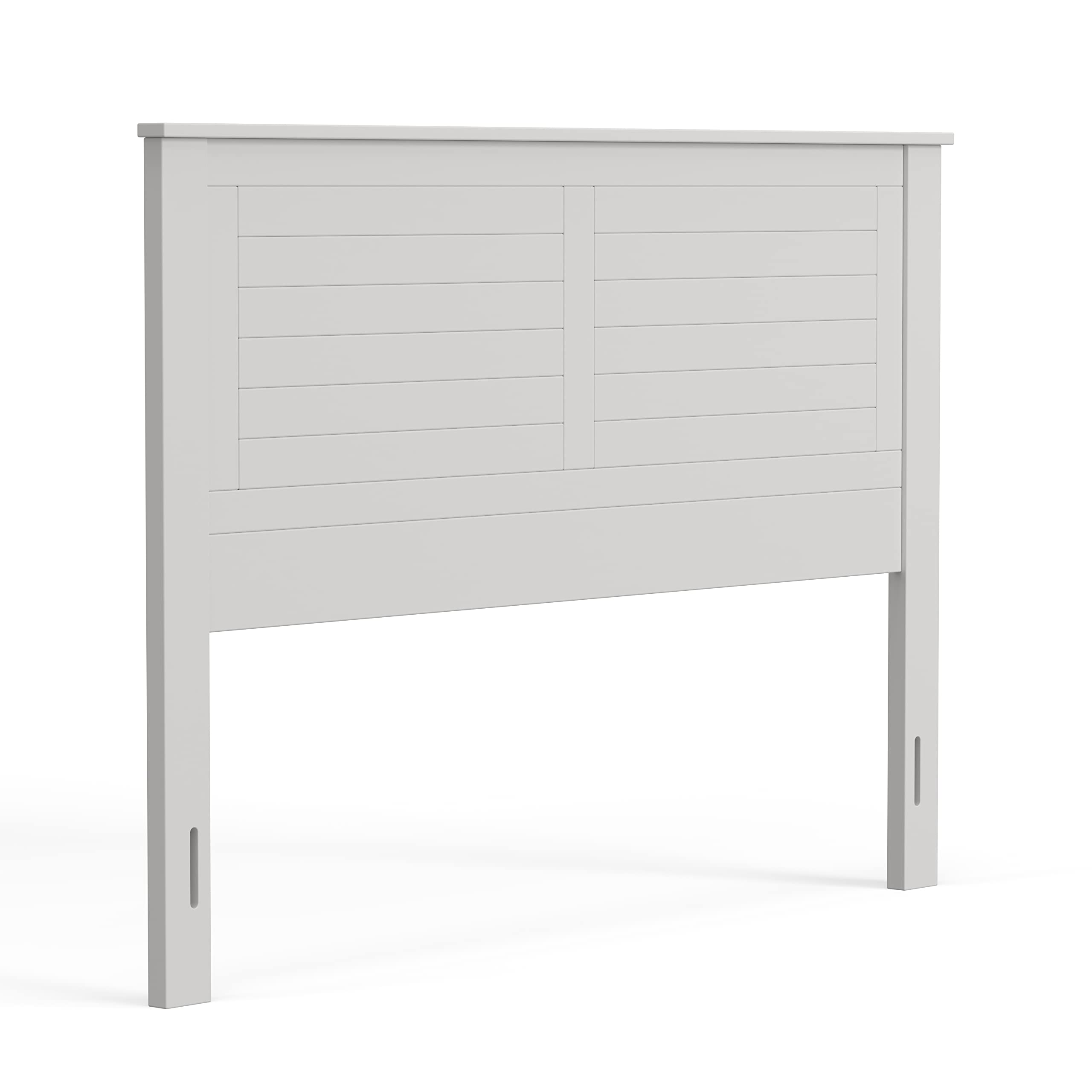 Glenwillow Home Campagne Wood Panel Headboard in White - Queen Size